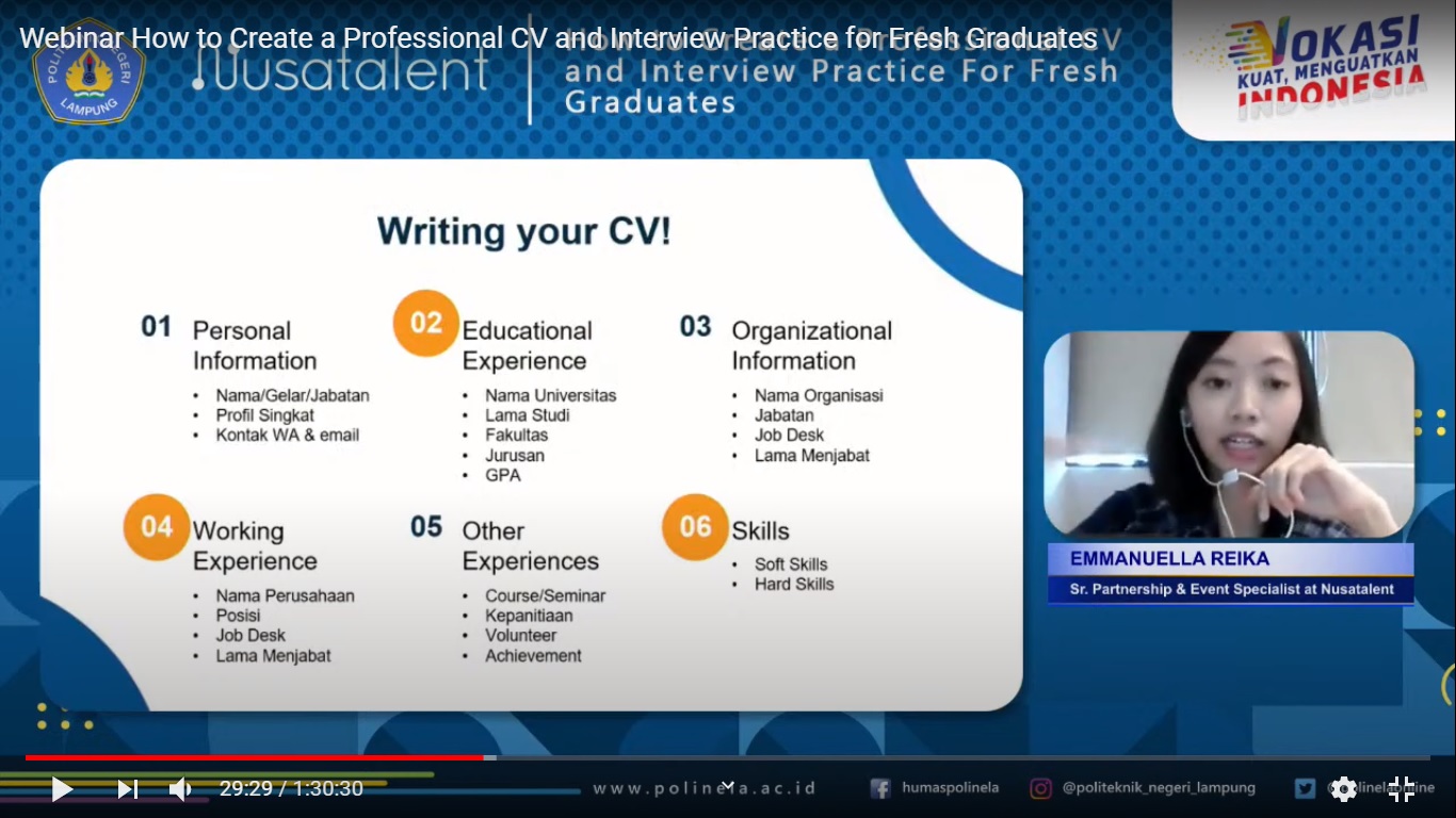 Webinar: How to Create a Professional CV and Interview Practice for ... Webinar: How to Create a Professional CV and Interview Practice for ...